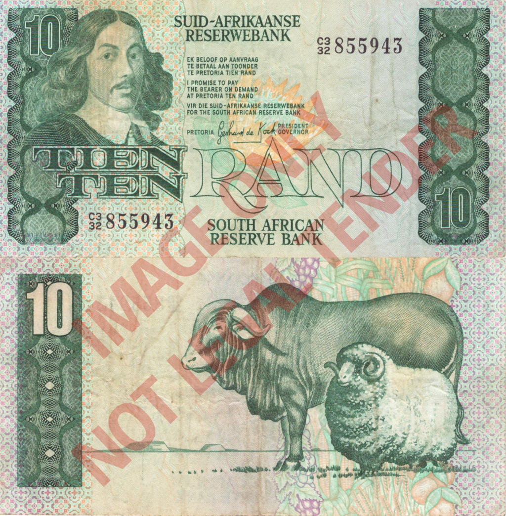 GPC de Kock - South Africa 10 Rand Third Series - Gerhard de Kock ...